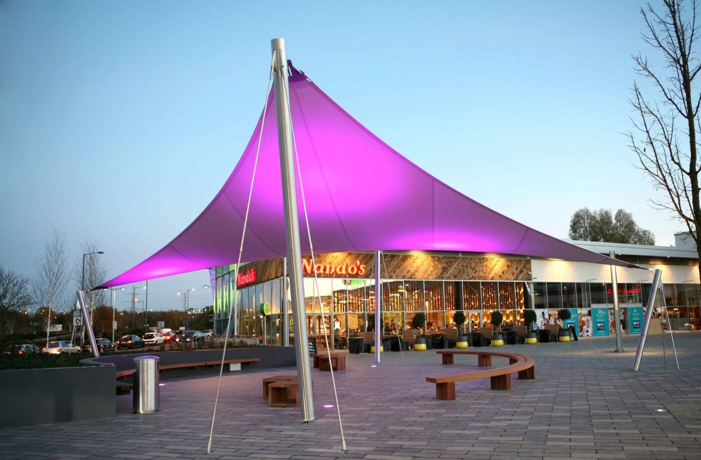 Improving socialising with outdoor canopies - Base Structures