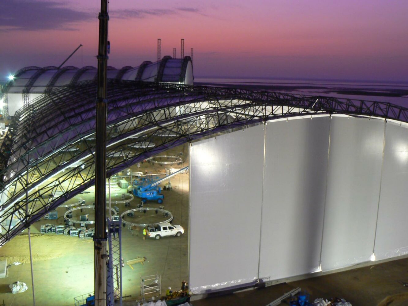 KAUST - Tensile Fabric Pavilion Structure - Base Structures