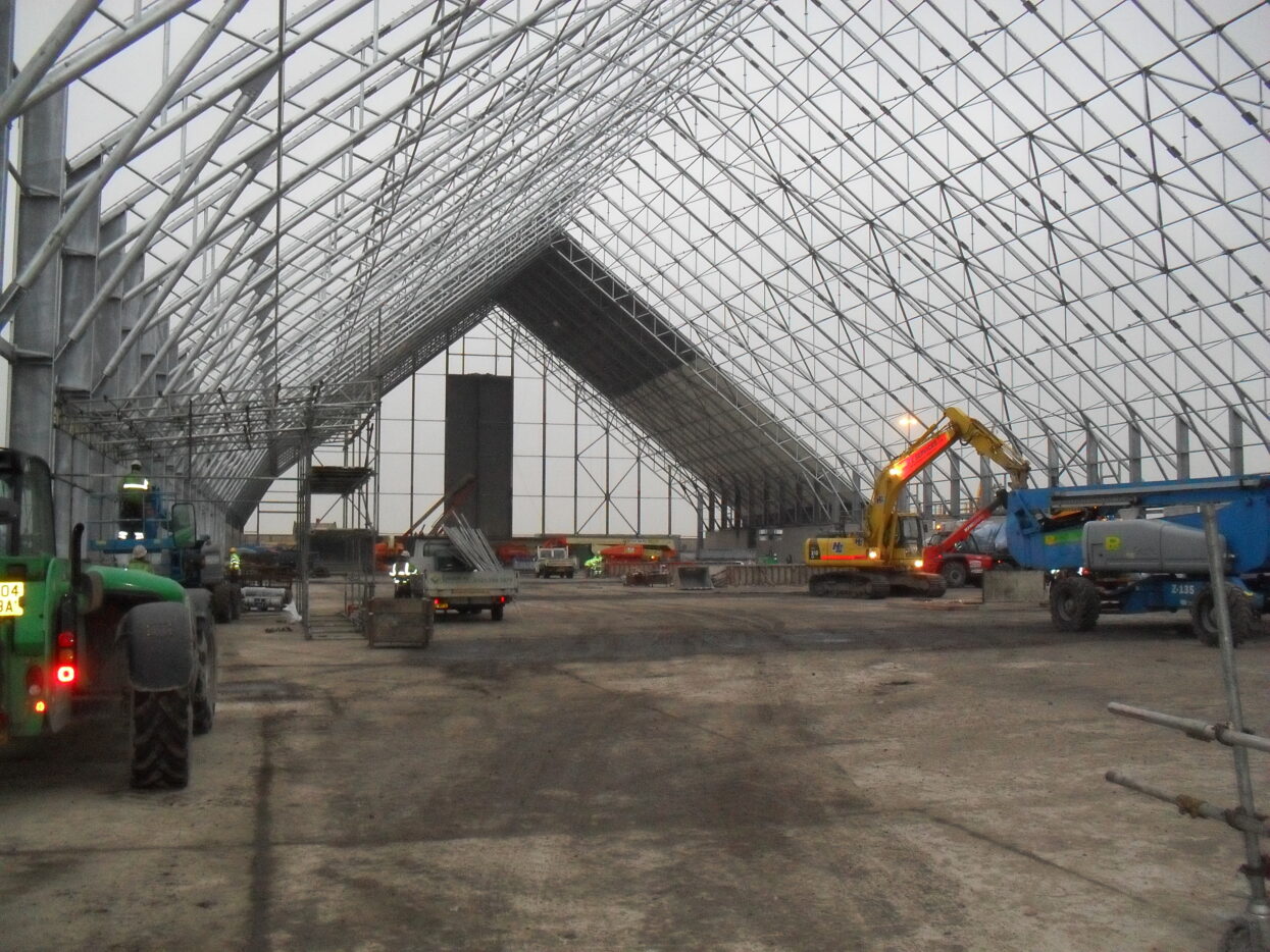 Salt barn and sand storage maintenance for winter - Base Structures