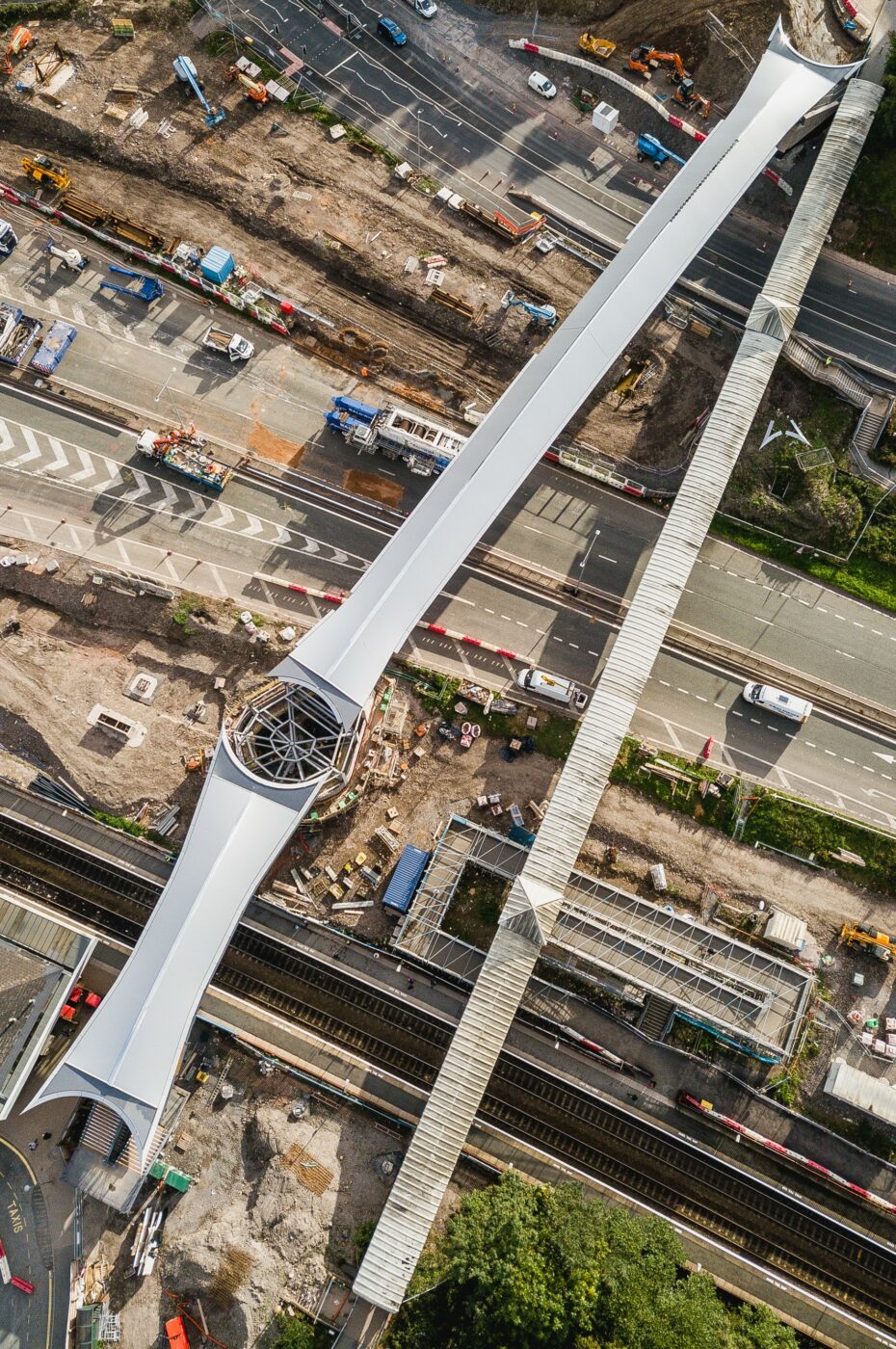 Telford Railway Footbridge - Base Structures