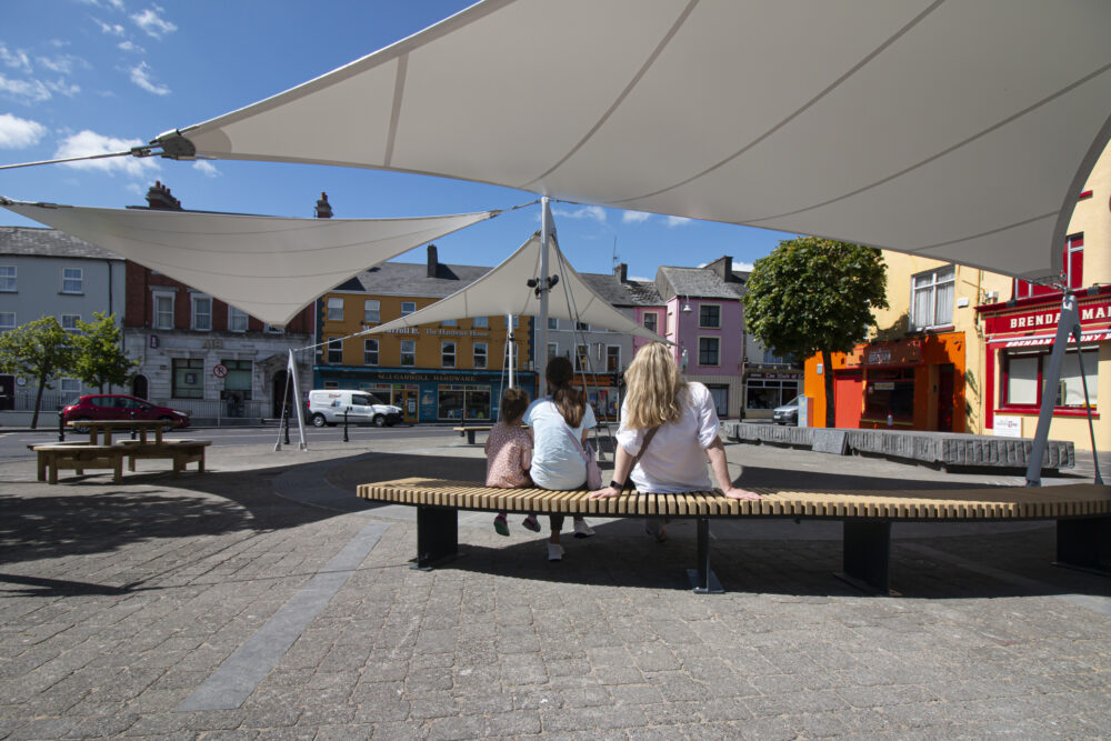 Redeveloping Irish Town Centres with fabric canopies - Base Structures