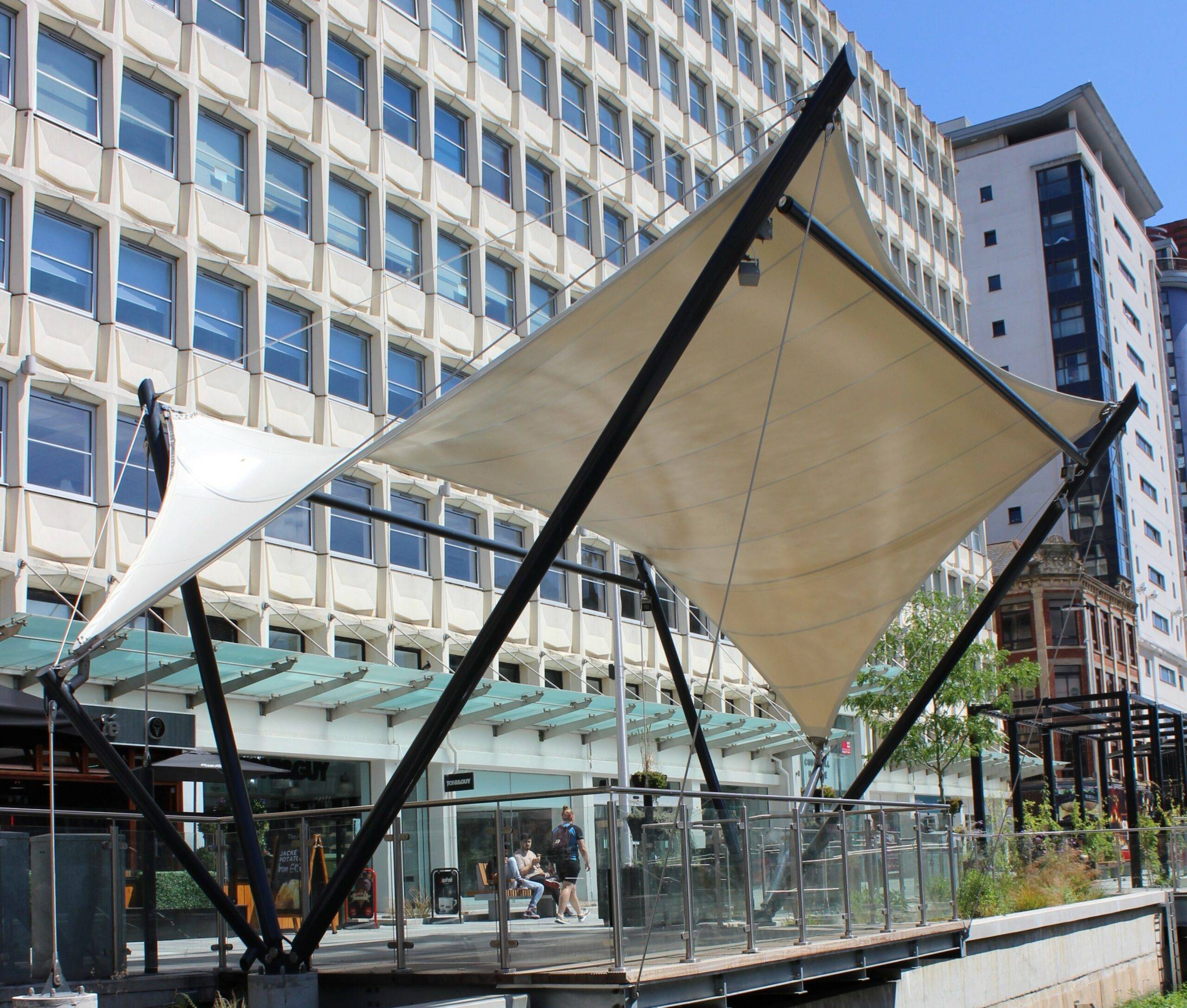 Churchill Way Stage Canopy - Base Structures