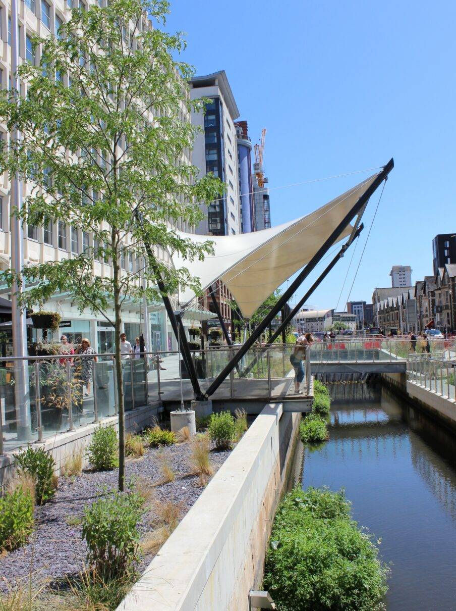 Churchill Way Stage Canopy - Base Structures